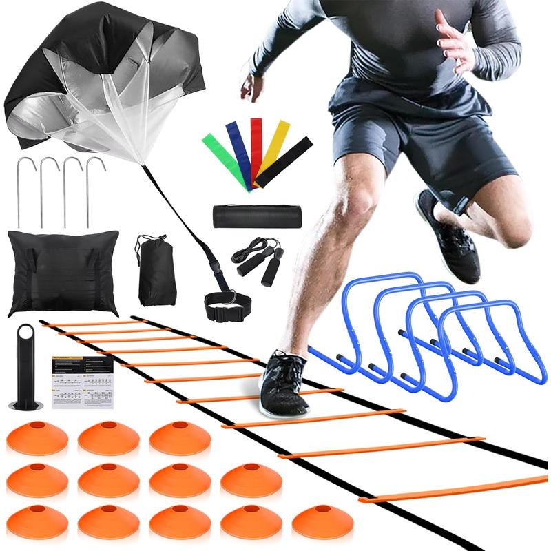 Agility Ladder,Football Equipment Set,4 Agility Hurdles, 20 - TikTok Shop