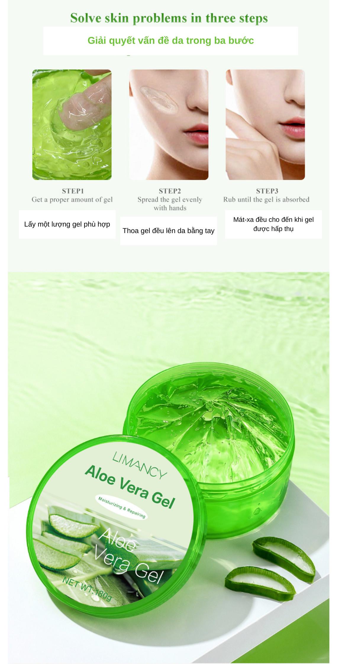 GEL LÔ HỘI sinh học dưỡng da LIMANCY 180gr - Lá Xanh Thân Thiện Việt Nam