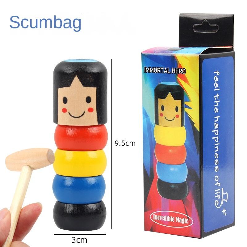 Douyin has the same magic performance props, a small wooden figure ...