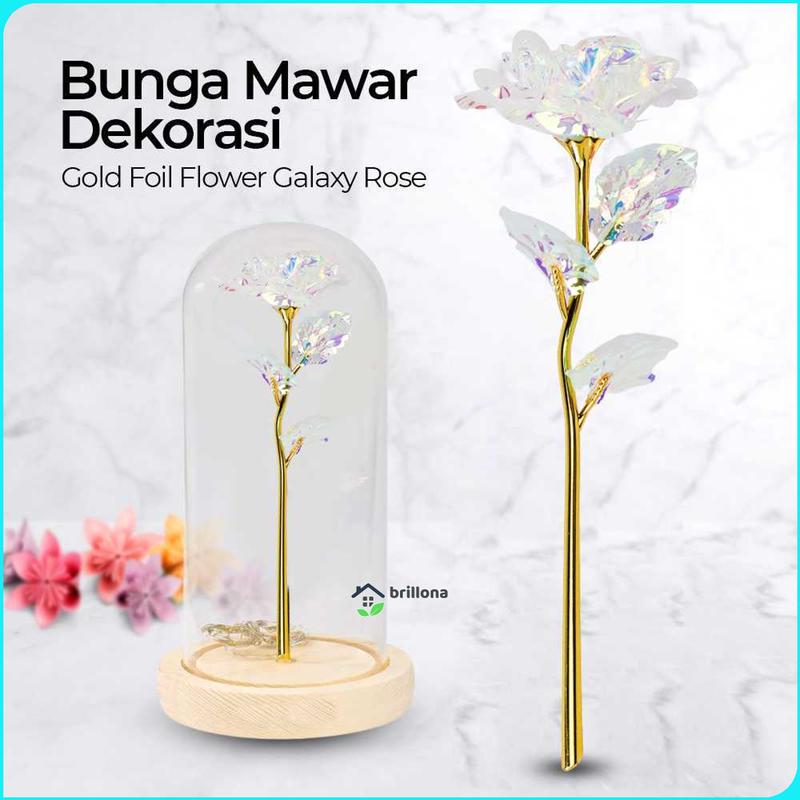 ACEVIVI Bunga Mawar Dekorasi Gold Foil Flower Galaxy Rose - AC0113 ...