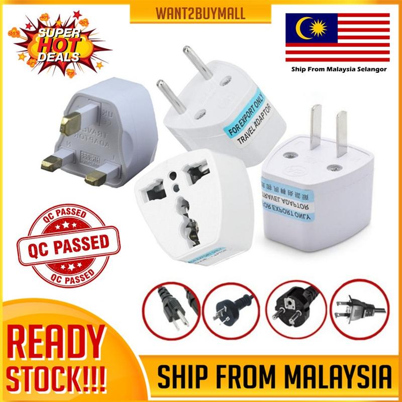 Malaysia UK US EU China 2 3 Pin Adapter Converter Plug Universal ...