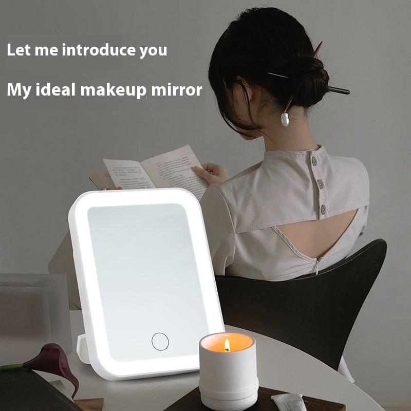 Led Make-up Mirror Small Mirror Charging Outdoor Mirror Ligh - TikTok ...