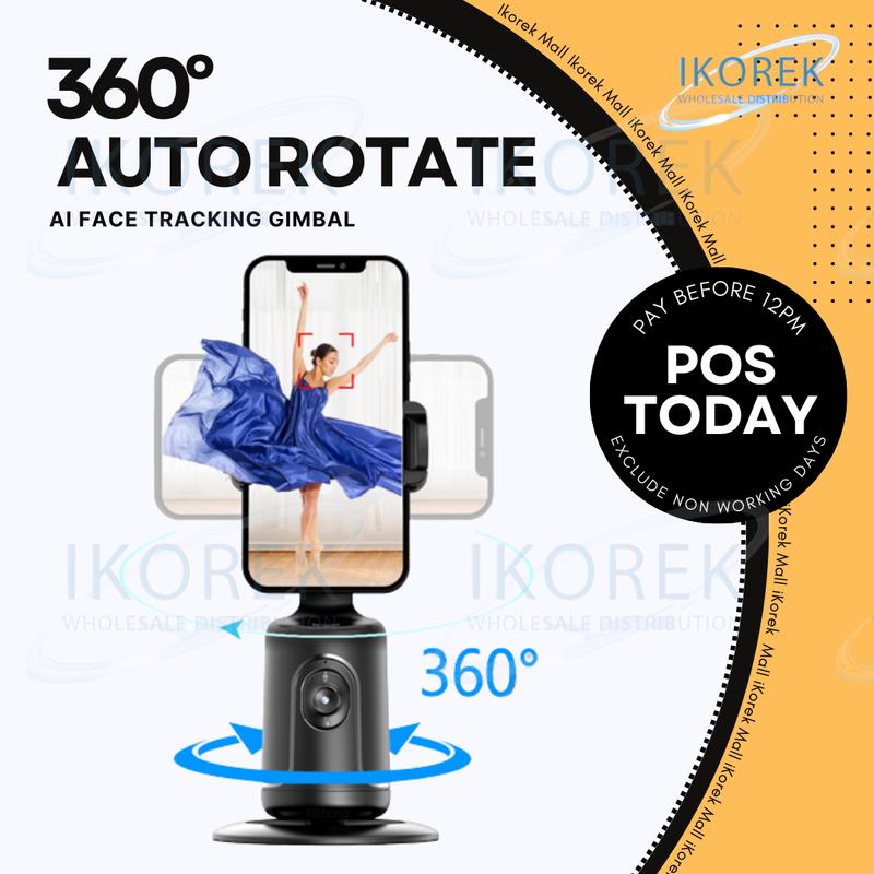 360° Auto Rotate Gimbal Camera Stabilizer P01 Smart AI Face Tracking ...