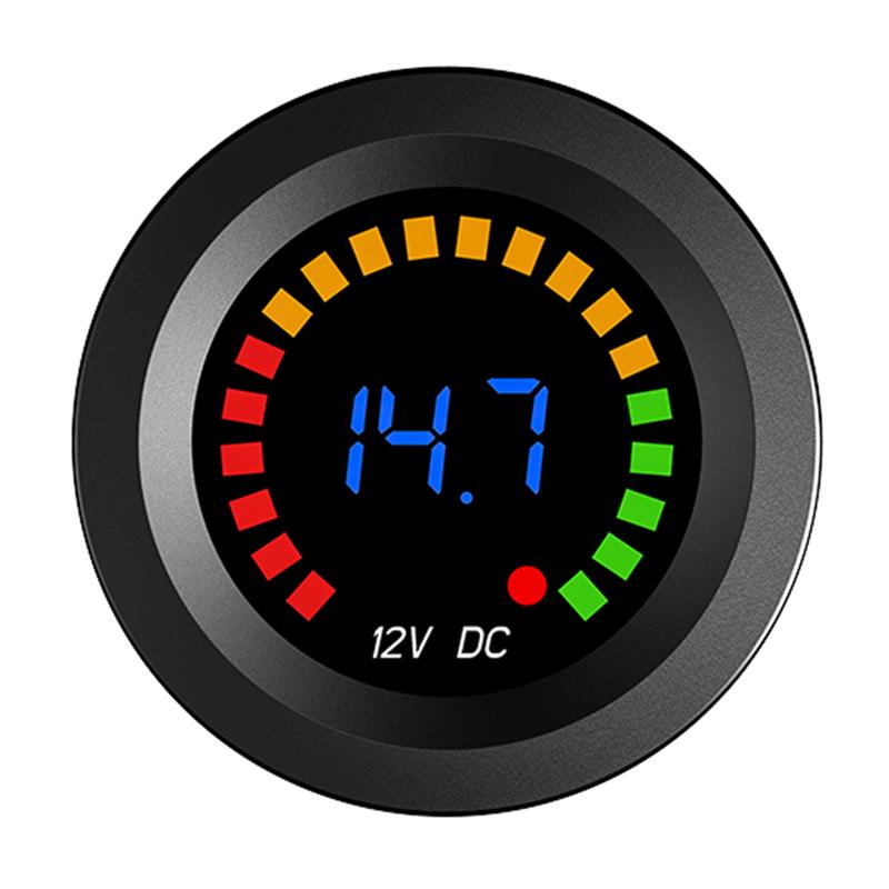 Meter Panel Volt Voltmeter Paparan Warna Digital LED, untuk Kereta ...