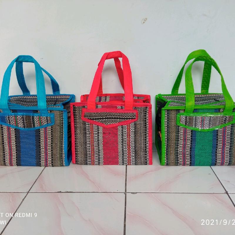 Tas Tenun Tikar Kotak Tutup - Size 30×23×23 Cm - Tas Jinjing - Shop ...