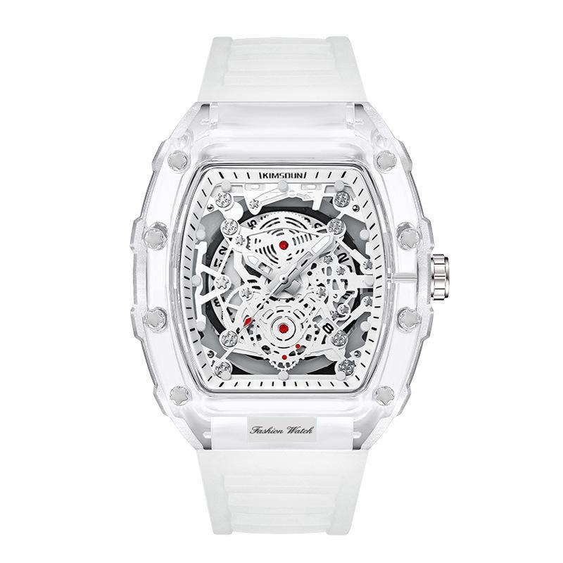 Luxury Waterproof Barrel Watch – Clear Case, Quartz Movement | Perfect ...