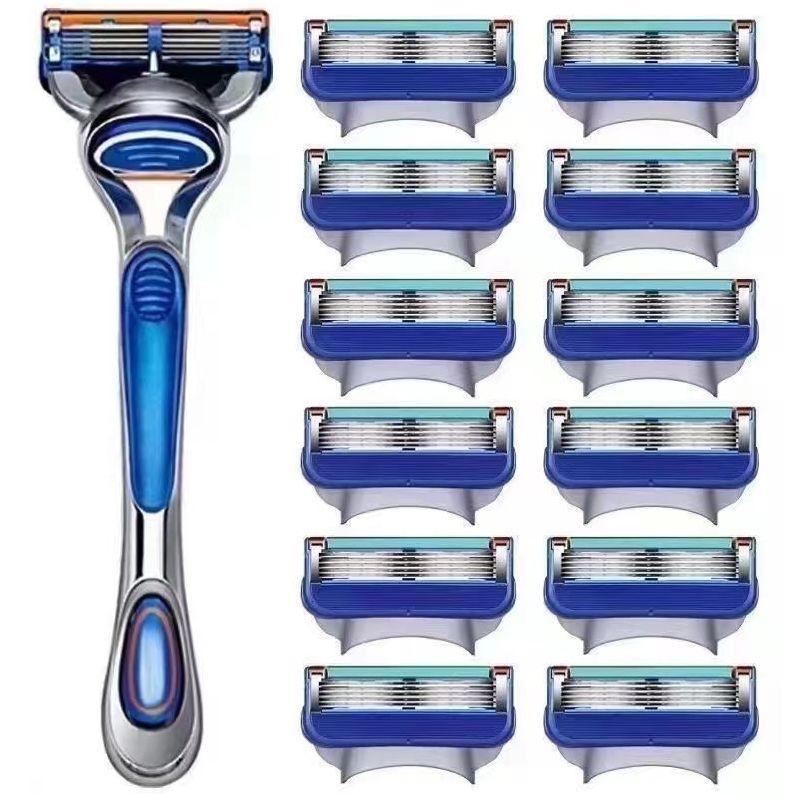 Geely New Manual Razor 5-Layer Razor Men's Shaving Bald Knif - TikTok ...