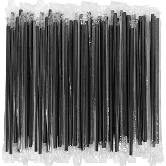 [READY STOCK] 6mm x 8" BLACK STRAIGHT STRAW/ STRAW HITAM (100PCS ...