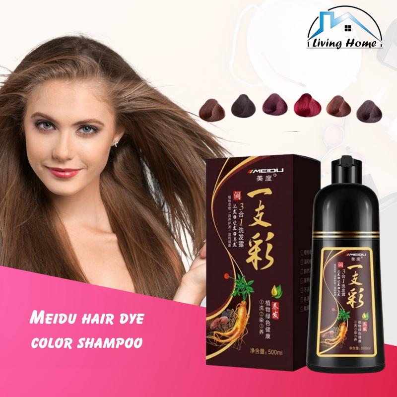 MEIDU Meidu Natural Colour Shampoo Hair Dye 500g Untuk Pewarna - TikTok ...