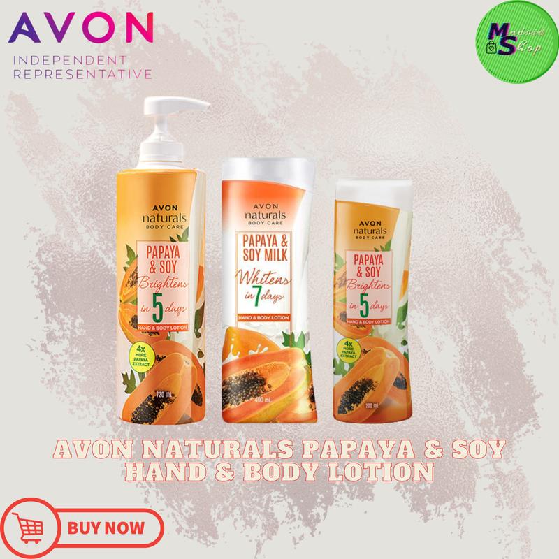 AVON Naturals Papaya & Soy Hand & Body Lotion - TikTok Shop Philippines