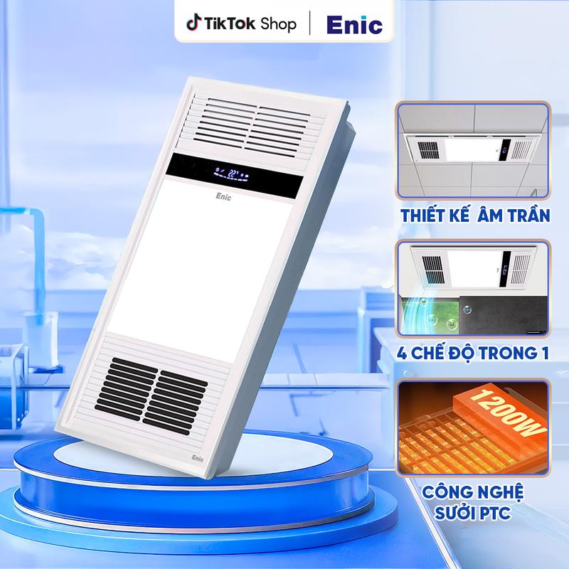Đèn điều hoà phòng tắm âm trần Enic D22, thông gió, quạt mát - TikTok Shop Vietnam