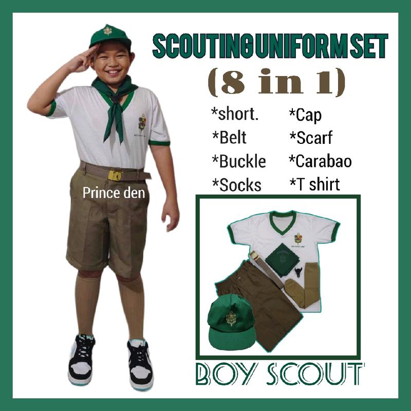 SCOUTING/SCHOOL UNIFORM SET TYPE B KAB KID BSP - TikTok Shop Philippines