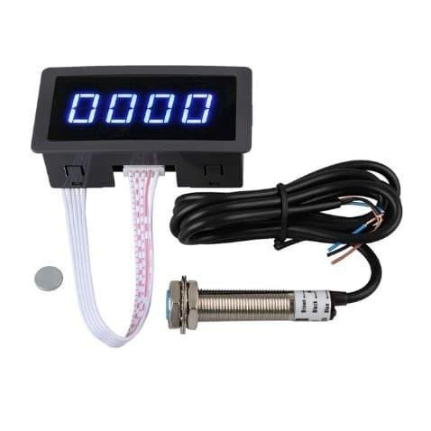 Jual Digital LED Tachometer RPM Speed Meter + Proximity Switch Sensor ...