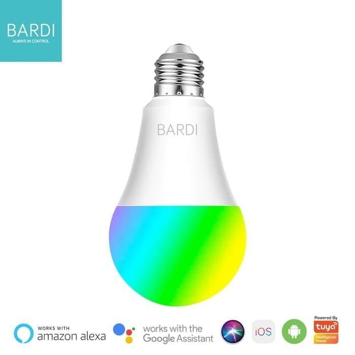 BARDI Smart 9W RGBWW LIGHT BULB Wifi Wireless IoT For Home Automation ...