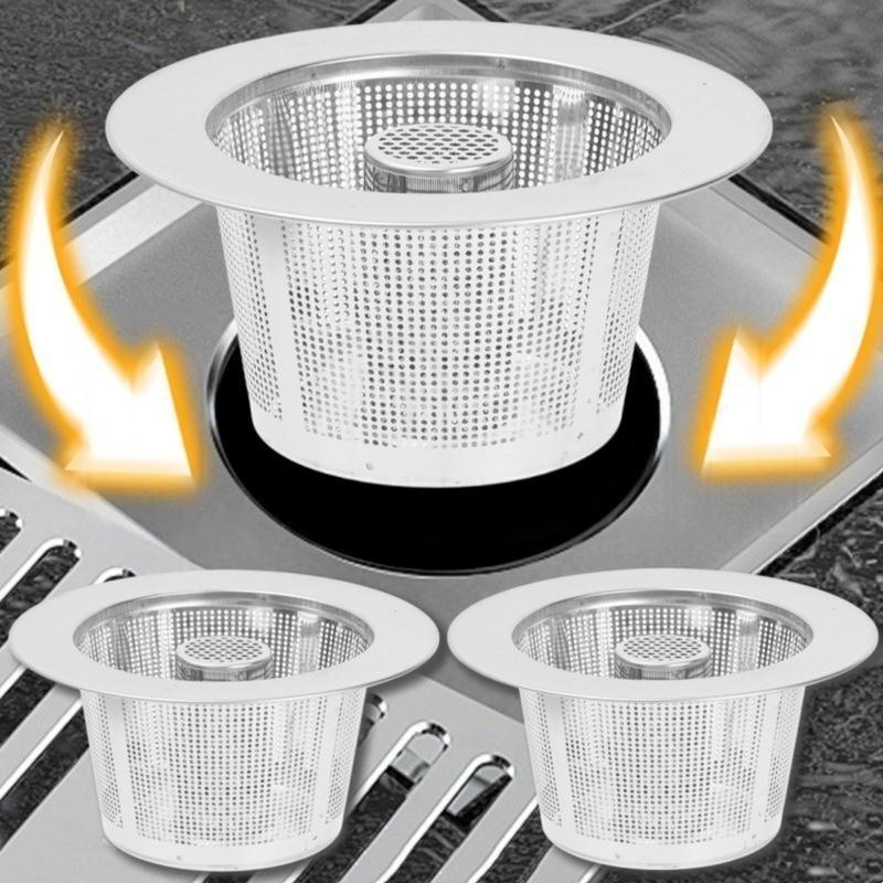 Stainless Steel Sink Filter with Core Sink Anti-clogging Drain Basket ...