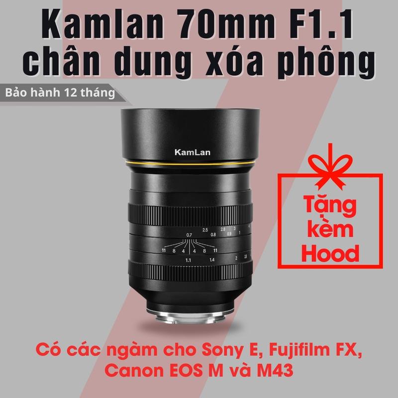 Ống kính Kamlan 70mm F1.1 - Lens siêu chân dung xóa phông dành - TikTok ...
