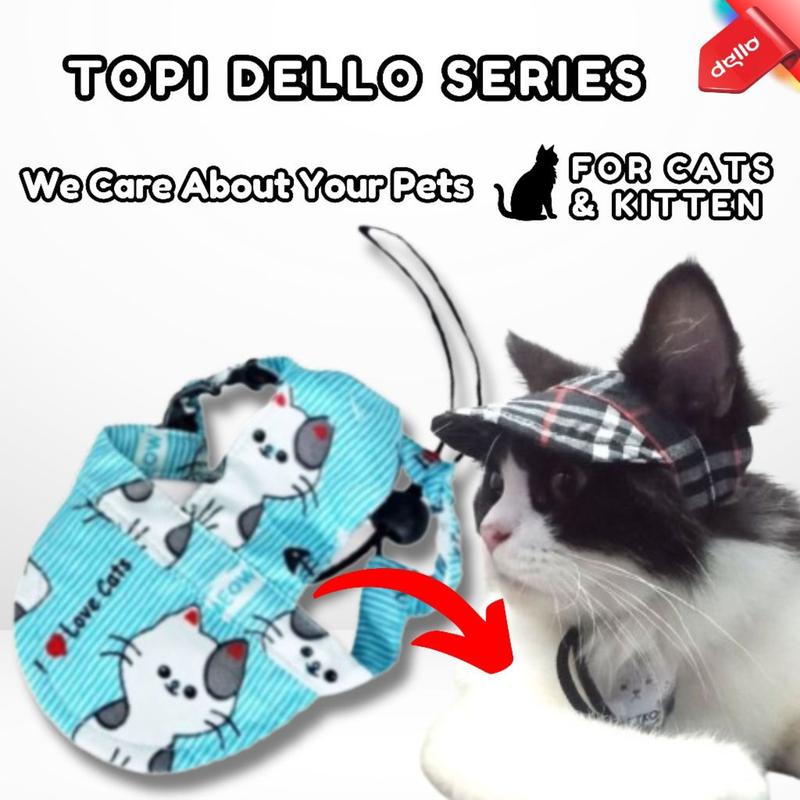 2pcs Topi Kucing dan Anjing Lucu Aksesoris Hewan Motif Paste - Shop ...