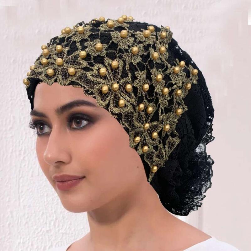 Turban Sulaman dan Manik, Untuk Wanita, Tudung Muslimah, Topi untuk ...