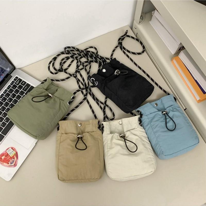 Fashion Mini Nylon Shoulder Bag For Men Women Chic Crossbody Bucket Bag ...