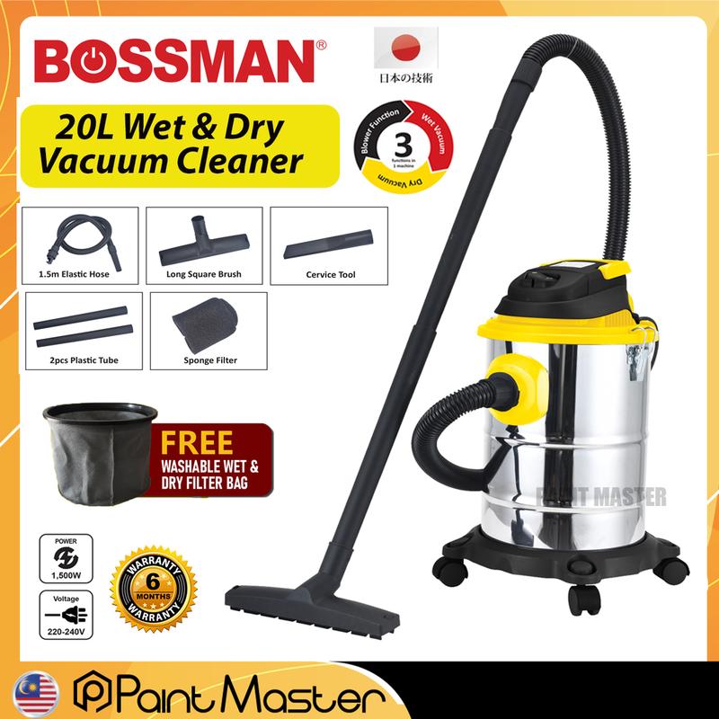 Bossman 20 Litre Wet Dry Vacuum Cleaner Wet & Dry Vacum 1600 - TikTok ...