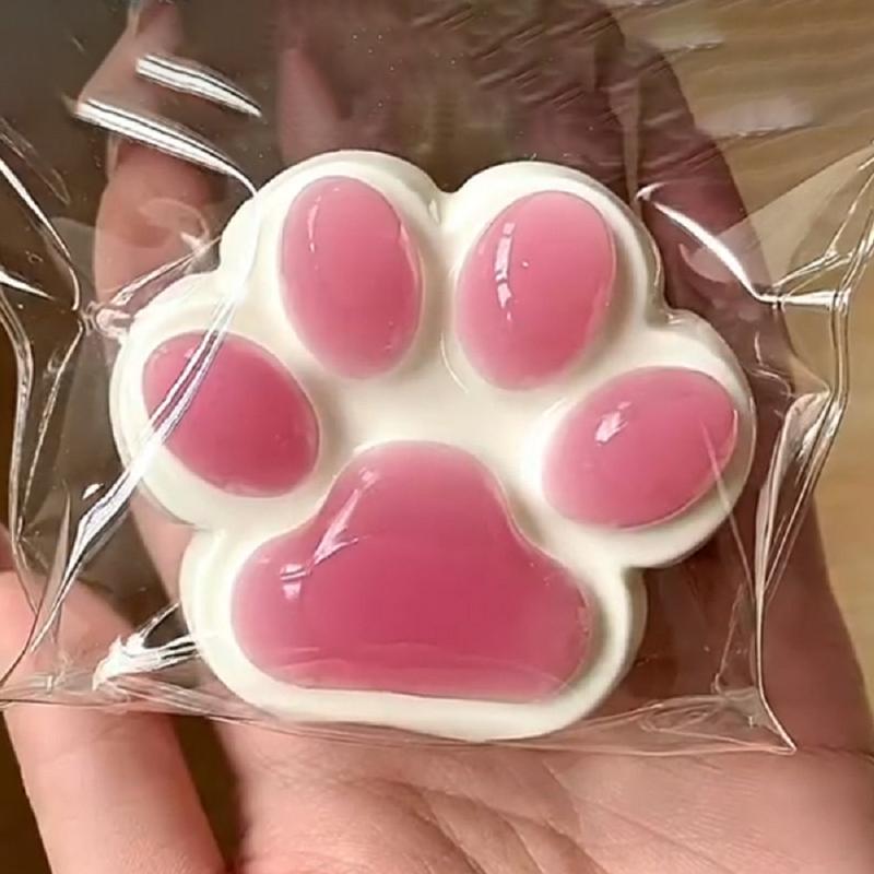 Cat Paw Squishy Foot Taba Soft Jelly Feel Table Squishy Anti-Stress ...
