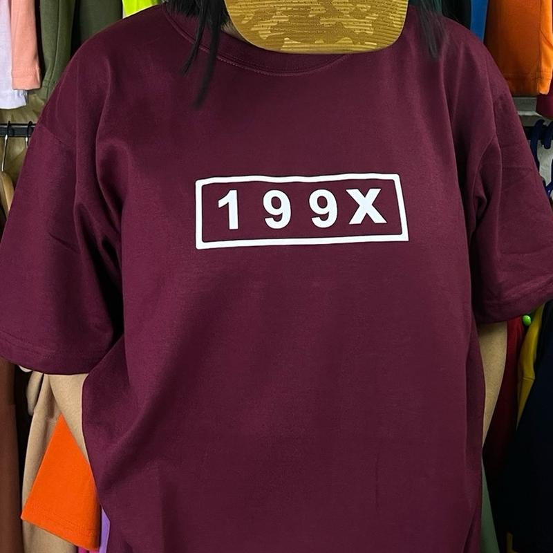 199X (box) T-shirt for Men and Women Aesthetic minimalist Statement ...