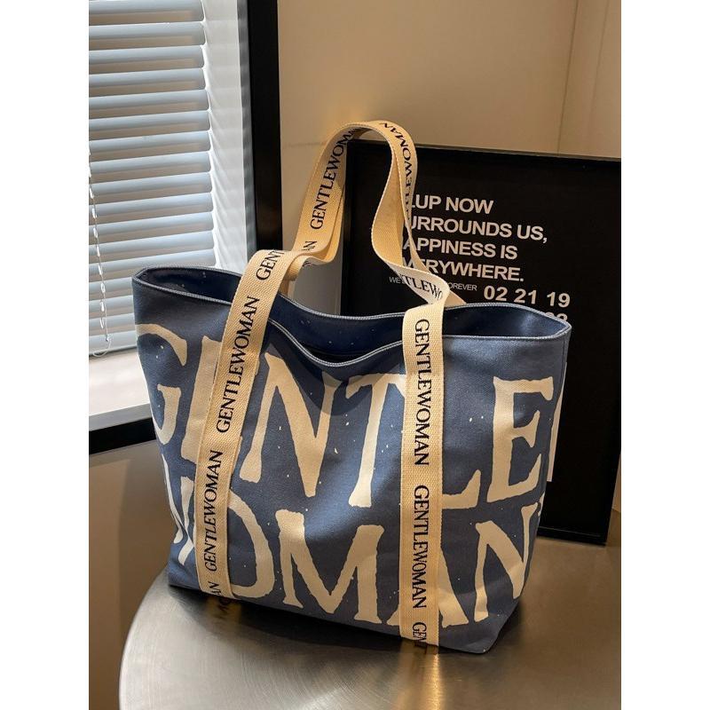 tote bag gentlewoman bag Beg Poket Kain Bercetak, Wanita Lembut ...
