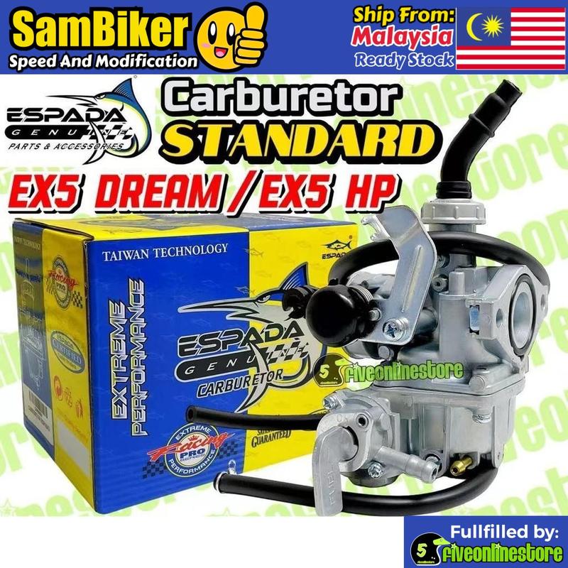 ESPADA EX5 Enjin Karburetor Standard Racing Honda EX5 Dream - TikTok ...