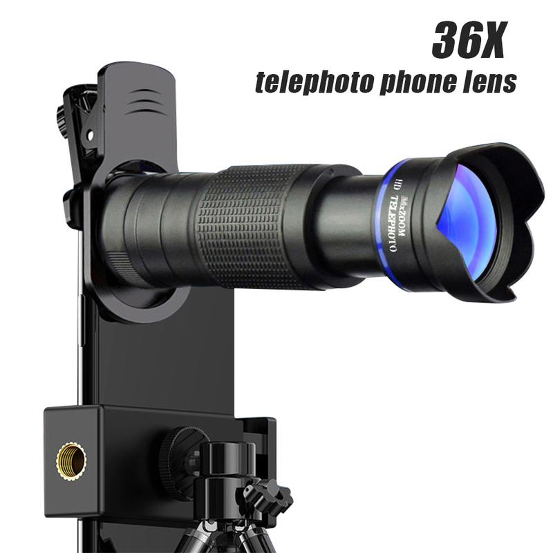 Phone Camera Lens 14X Telephoto 4in1 Telecope Zoom Macro Fisheye ...