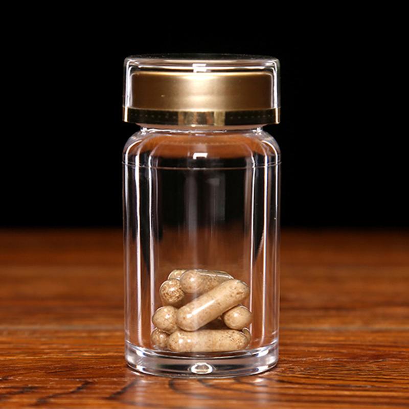 [BE] Medicine Bottle Refillable Practical Acrylic Portable Medicine ...