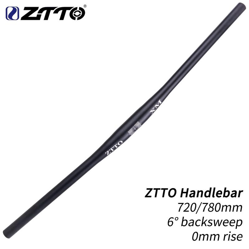 Bar Hendal Basikal, ZTTO, Hitam, 720mm dan 780mm, 31.8mm, Diperbuat ...