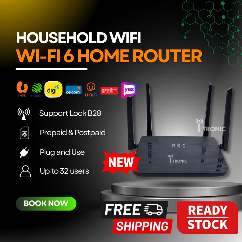 ITRONIC 2024 Home Router Wifi-6 Upgrade Version 4G CPE Wifi Router ...