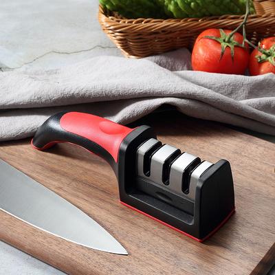 Knife Sharpener Anti Slip 304 Stainless Steel Ceramic Stone Cutting ...