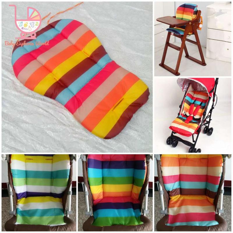 Ready Stock Baby Universal Colorful Stroller Seat Covers Sof - TikTok ...