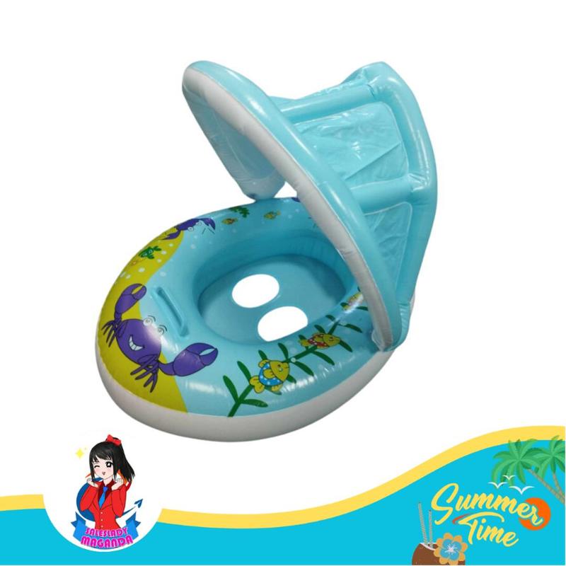 SL-B035 Happy Plastic Swimming Float Boat Inflatable Floater - TikTok ...