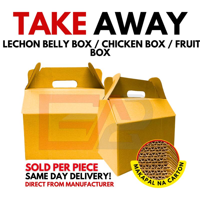 LECHON FOOD BOX CORRUGATED TAKE OUT Lechon Belly Box / Chicken - TikTok ...