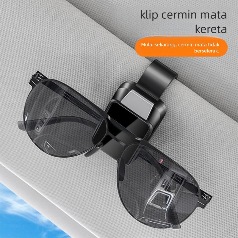 New Car Sunglasses Clip Multi-Functional In-Car Sunglass Holder Ticket ...