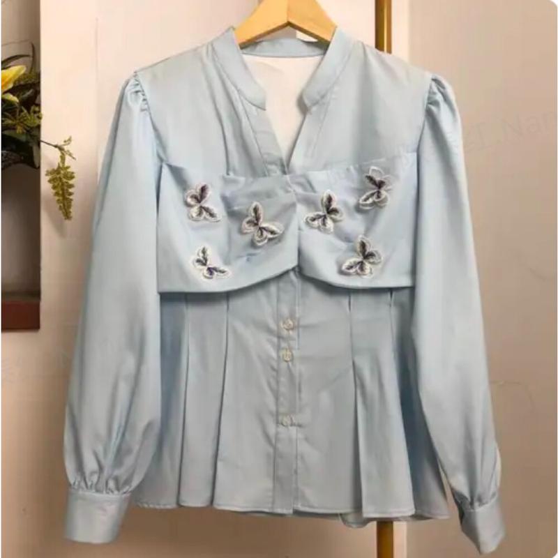 FADFAD Blus V-neck baru yang elegan dan bergaya - Shop | Tokopedia