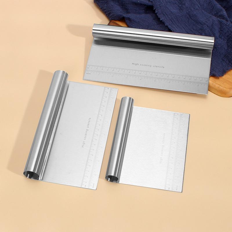 Stainless Steel Flour Cutter With Scale, Dough Cutter, Bakin - TikTok ...