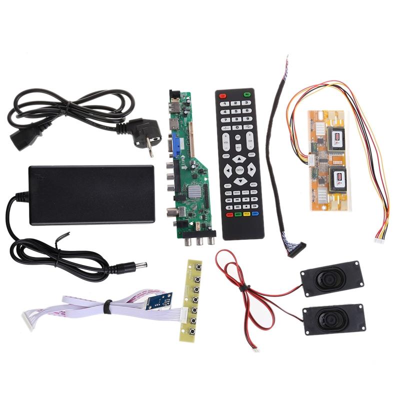12V/4A Remote Control Driver Board Set Universal LCD TV Controller ...