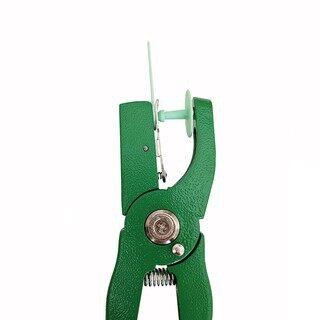 Livestock Animal EarTag Pliers Green Ear Tag Puncher Tagger with ...