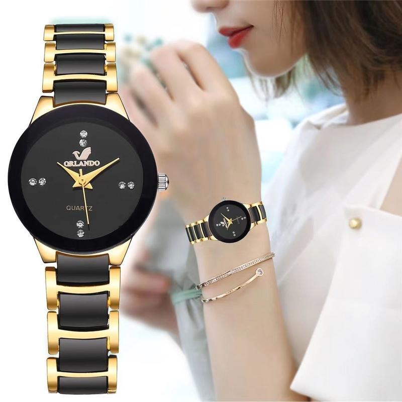 Jam Tangan Wanita, Fesyen, Dail Berlian, Jalur Keluli Mudah, - TikTok ...