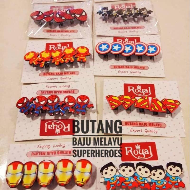 Butang Baju Melayu Logo/Superhero - TikTok Shop Malaysia