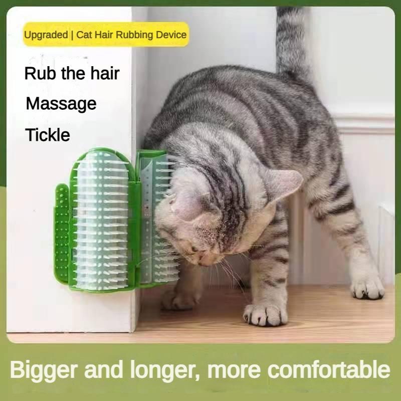 Cat corner scratcher Cat tickle toy ruffle massage brush Pet - TikTok ...