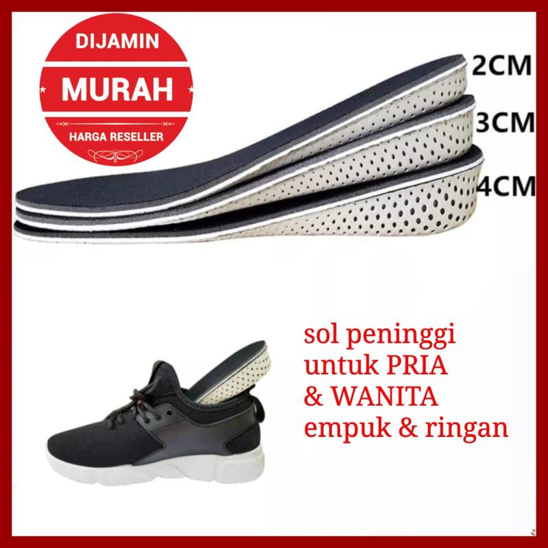 INSOLE PENINGGI BADAN SOL PENAMBAH TINGGI BADAN INSTANT UNTUK PRIA DAN ...