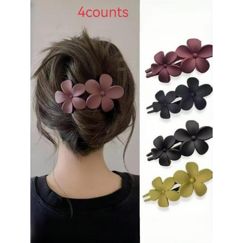 Summer Cute Matte Flower Design Hair Clip, Flower Claw Clip Cute Kawaii ...