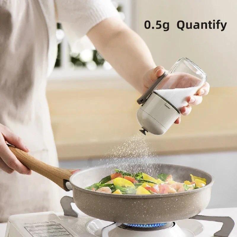 Kitchen 180ml 250ml Cooking Salt and Pepper Shakers Quantitative ...