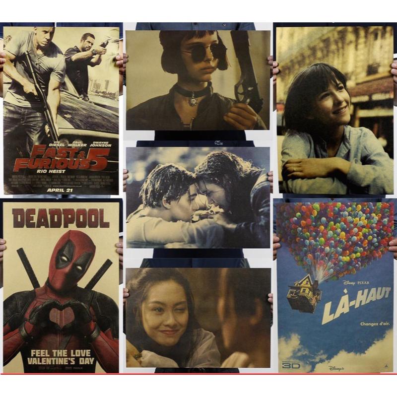 Poster Filem, Gaya Retro, Bahan Kertas Kraft, Nostalgia Sastera ...