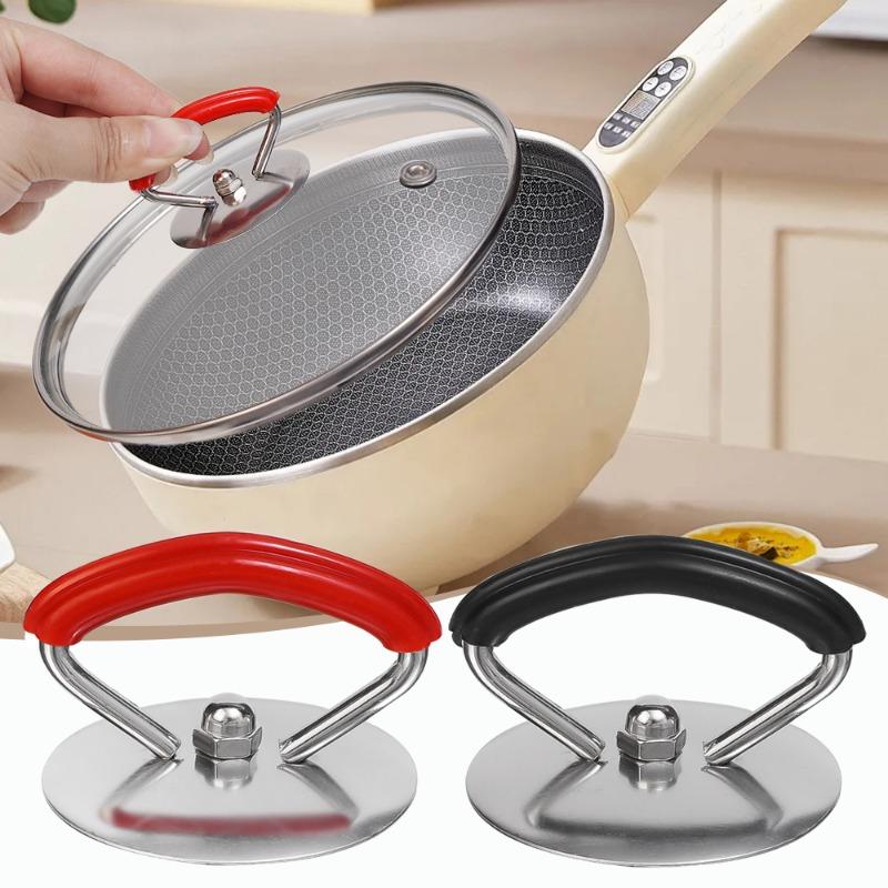 Stainless Steel Pot Lid Handle Universal Anti Scalding Silicone ...