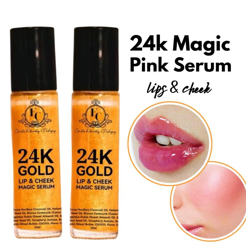 24k Magic Pink Lip & Cheek Serum Oilbased with Gold Glitters - TikTok ...